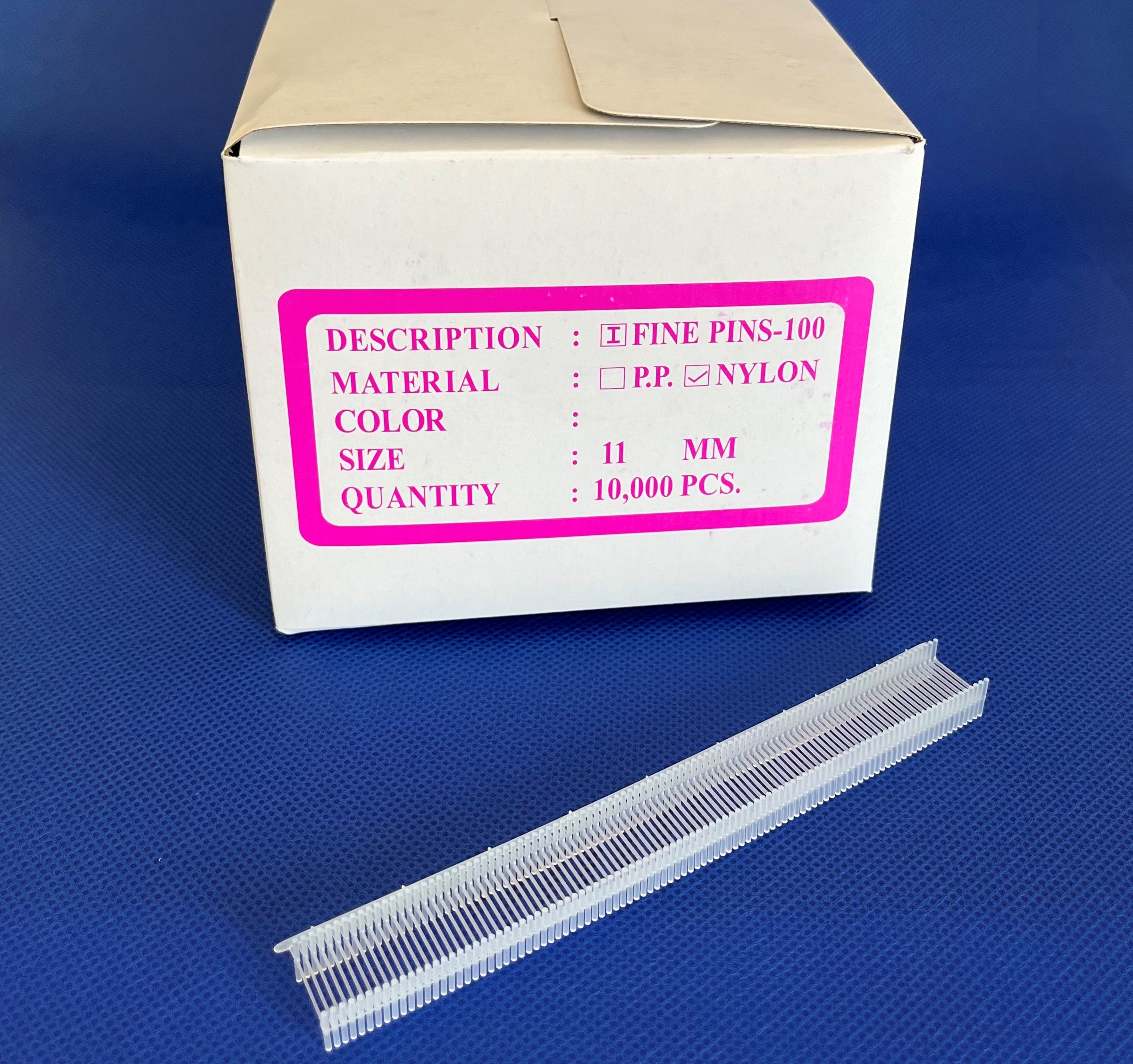 Fine Fabric Tag Pin 11mm Nylon | Mipaq Packaging